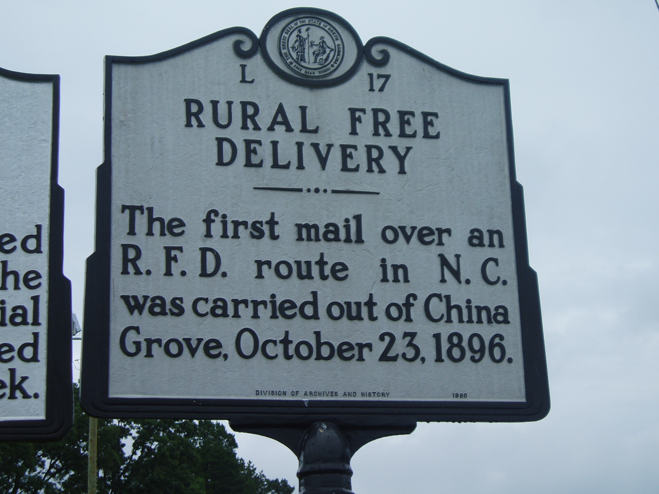 Rural Free Delivery (L-17) | NC DNCR