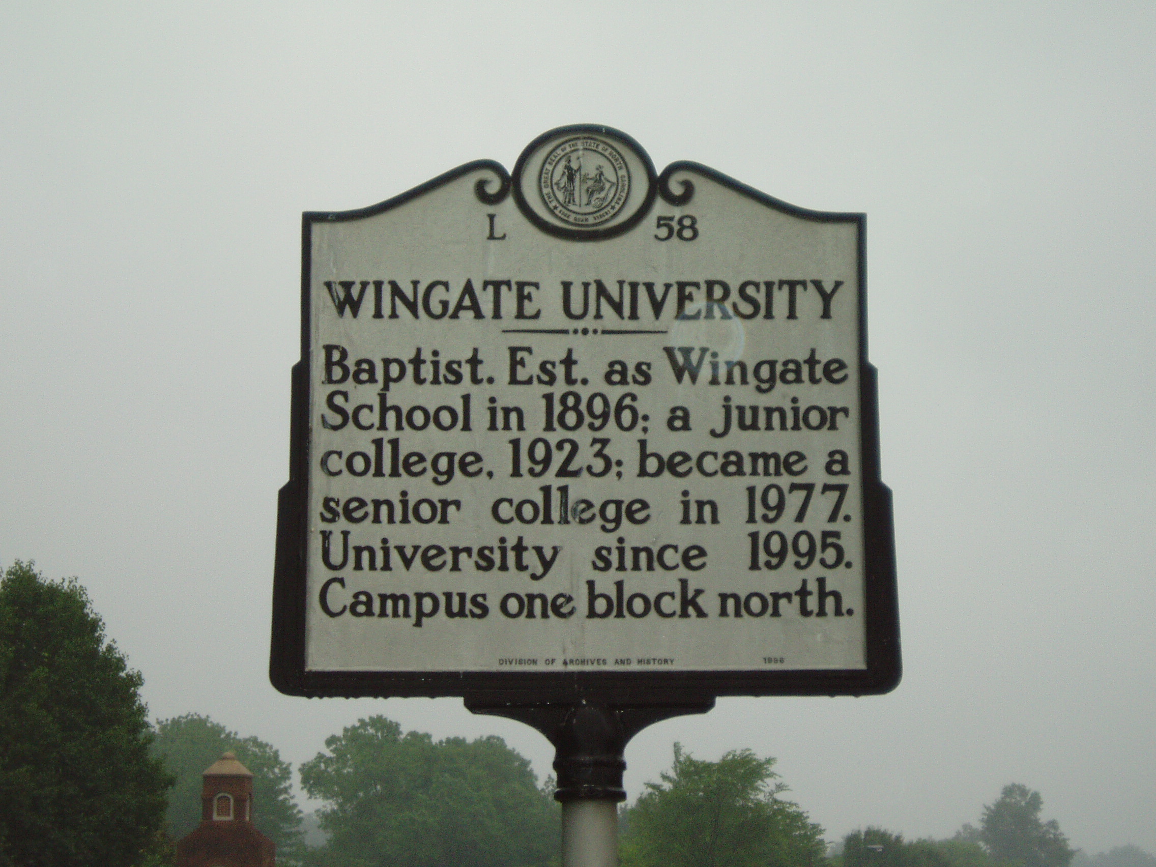 Wingate University (L-58) | NC DNCR