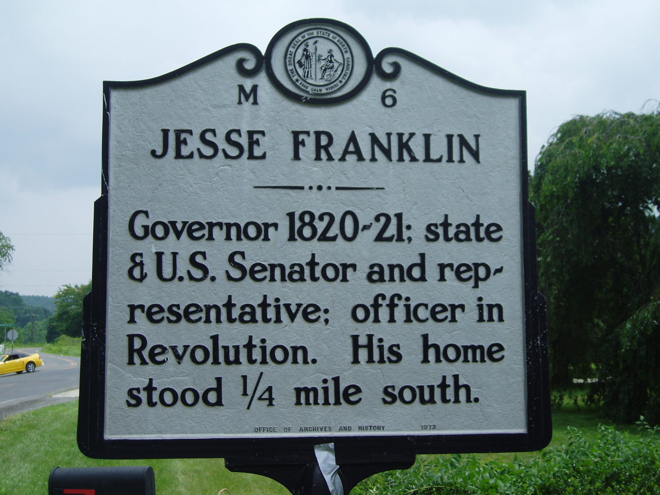 Jesse Franklin (M-6) | NC DNCR
