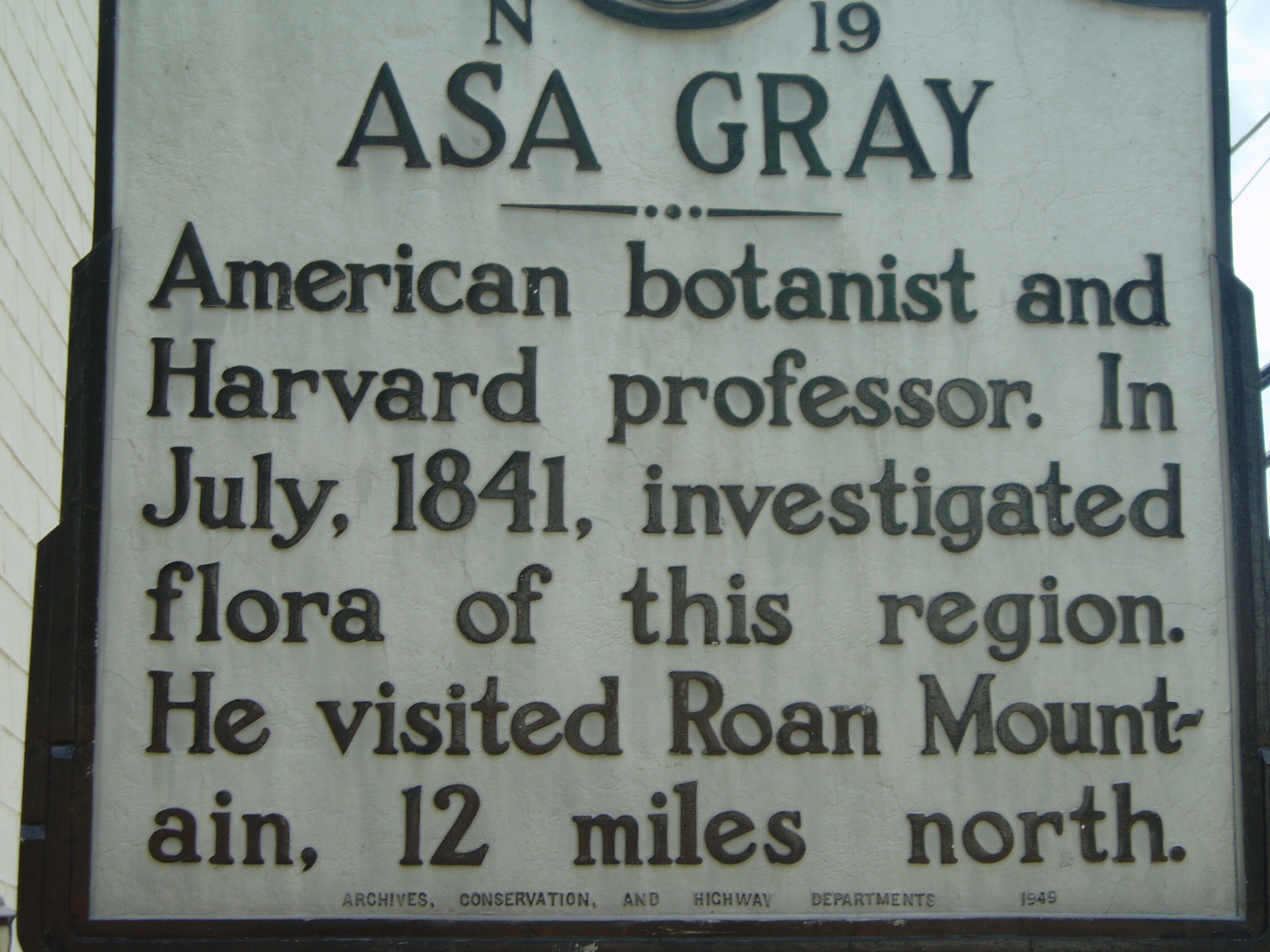 Asa Gray (N-19) | NC DNCR