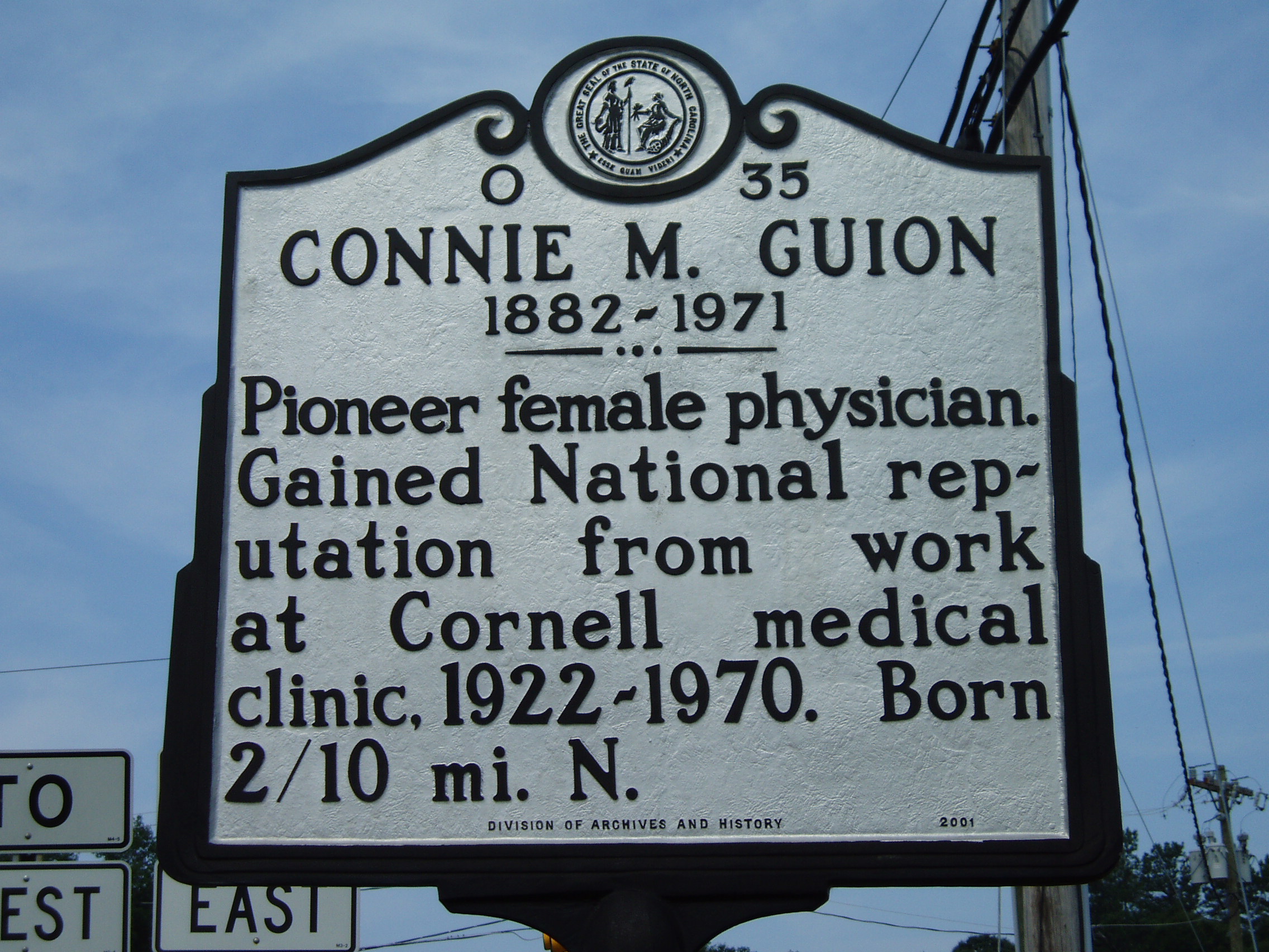Connie M. Guion 1882-1971 (O-35) | NC DNCR