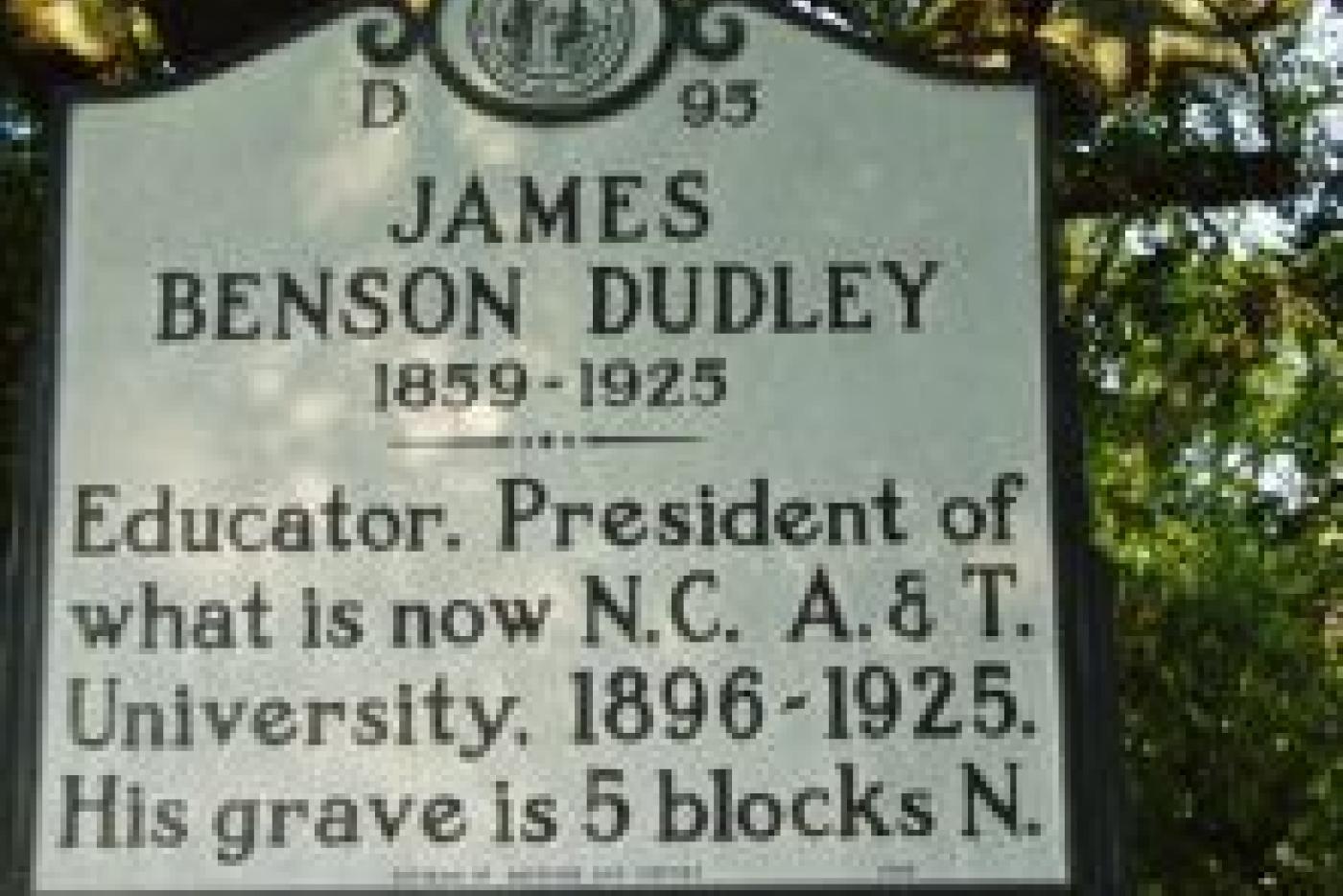 James Benson Dudley (D-95) | NC DNCR