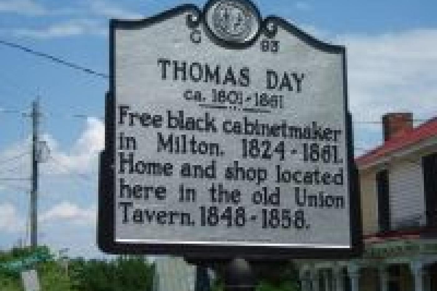 Thomas Day ca. 1801-1861 (G-93) | NC DNCR