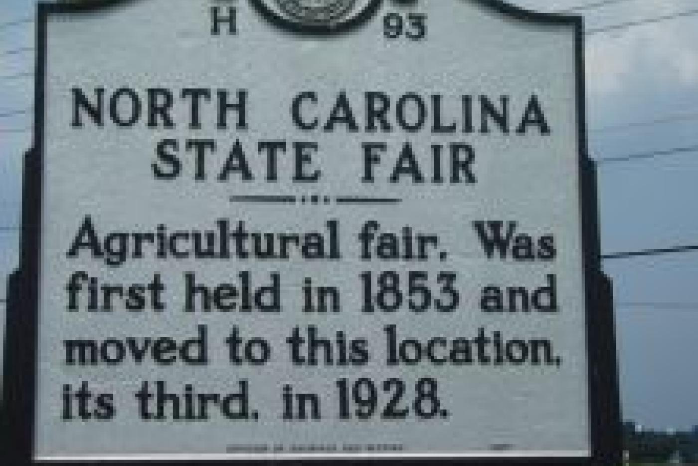 North Carolina State Fair (H-93) | NC DNCR