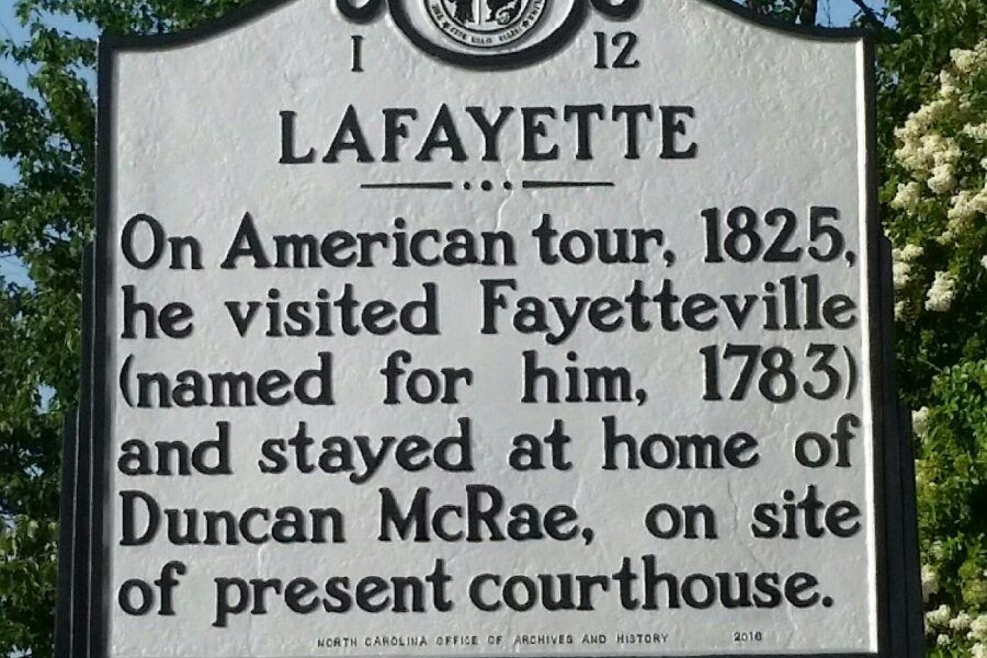 Lafayette (I-12) | NC DNCR