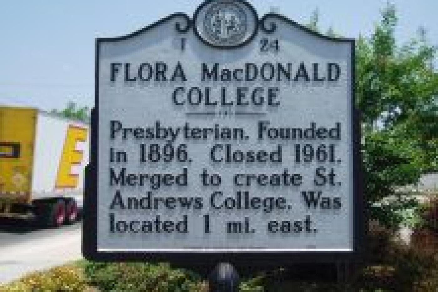Flora MacDonald College (I-24) | NC DNCR