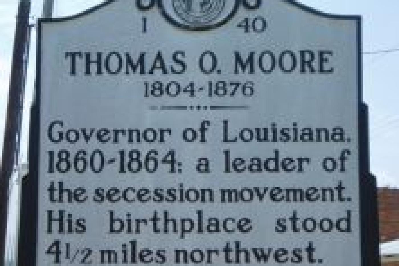 Thomas O. Moore 1804-1876 (I-40) | NC DNCR
