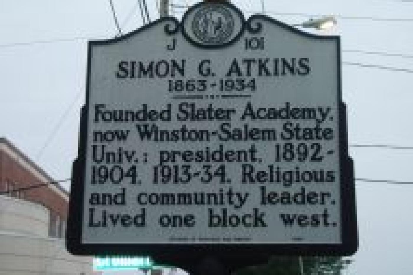 Simon G. Atkins 1863-1934 (J-101) | NC DNCR