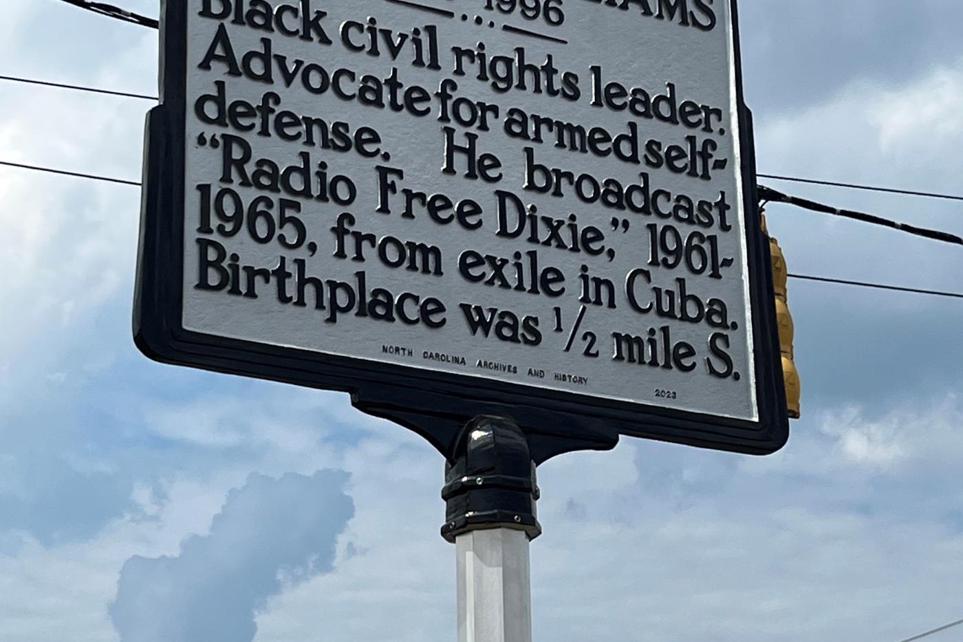 Robert F. Williams 1925-1996 (L-119) | NC DNCR