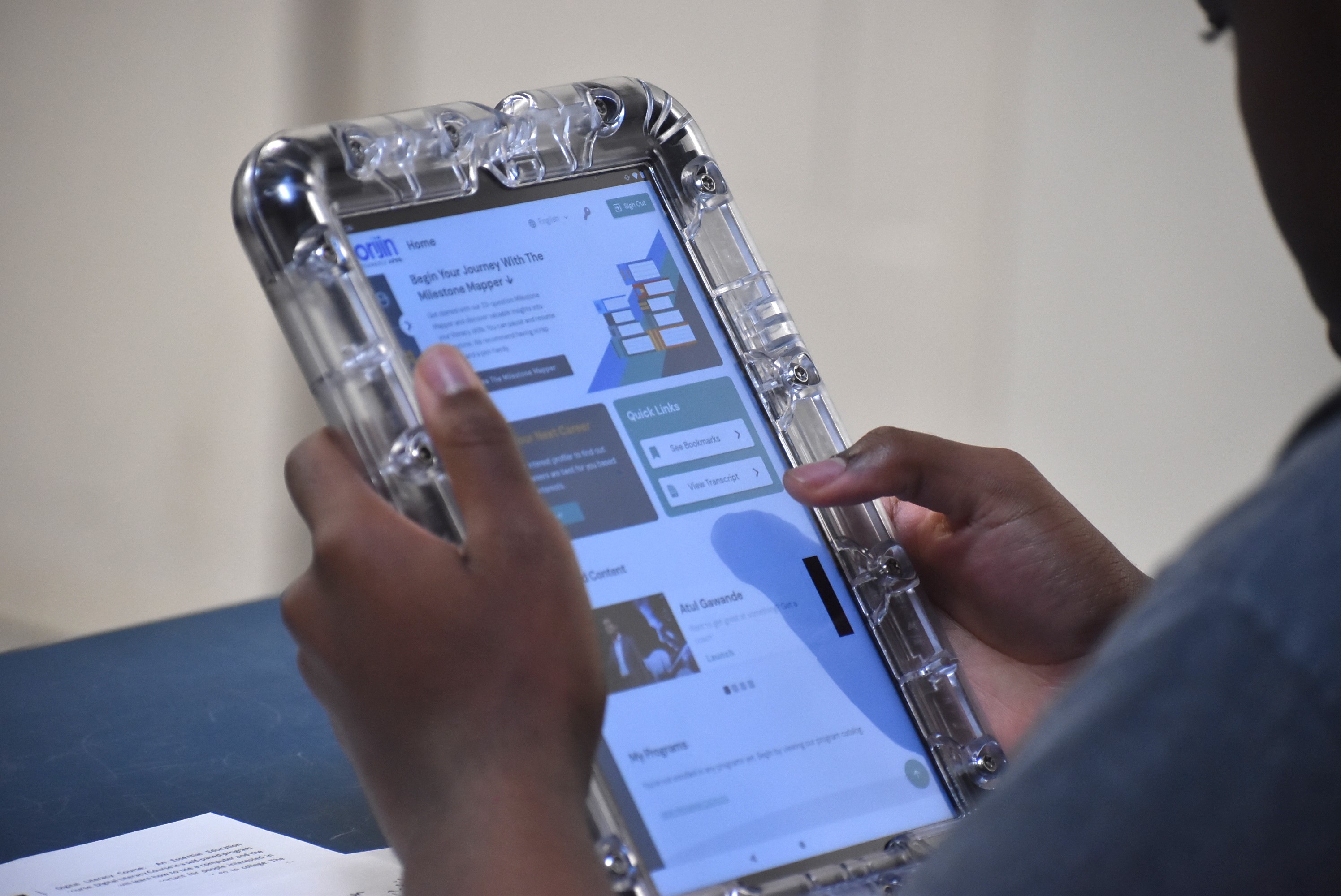 Tablets broaden horizons at Juvenile Justice facilities | NC DPS