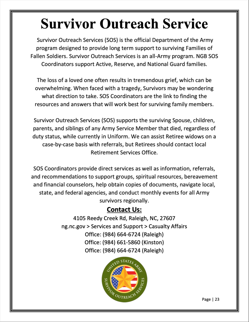 North Carolina National Guard Soldier Support Services Rucksack | NCNG