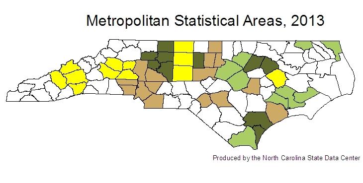 2013 Core Based Statistical Area Maps | NC OSBM