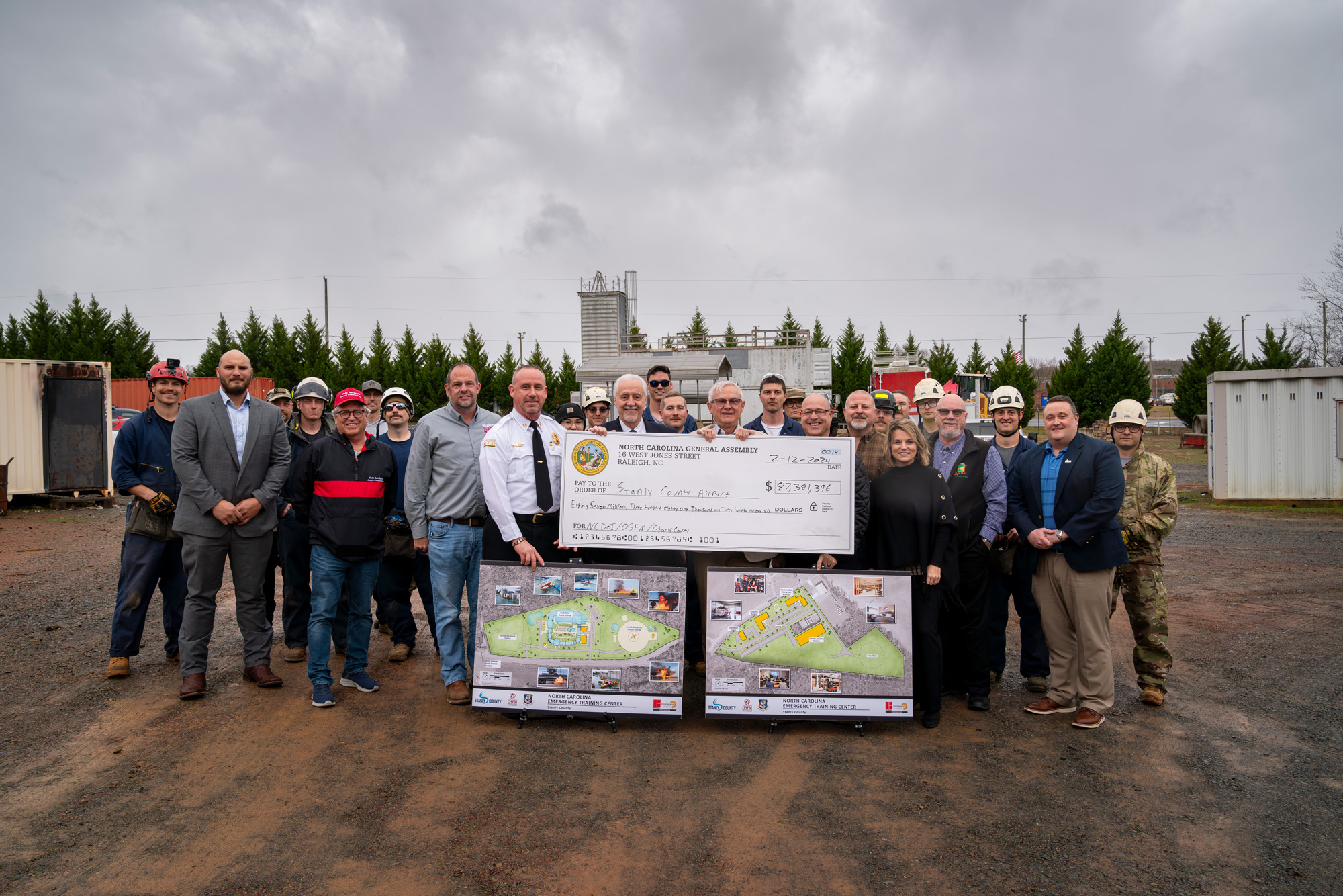 Check Presentation for NC Emergency Training Center Expansion | OSFM