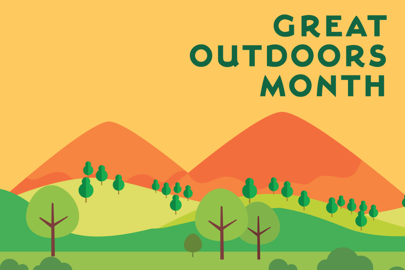 Graphic for Great Outdoors Month