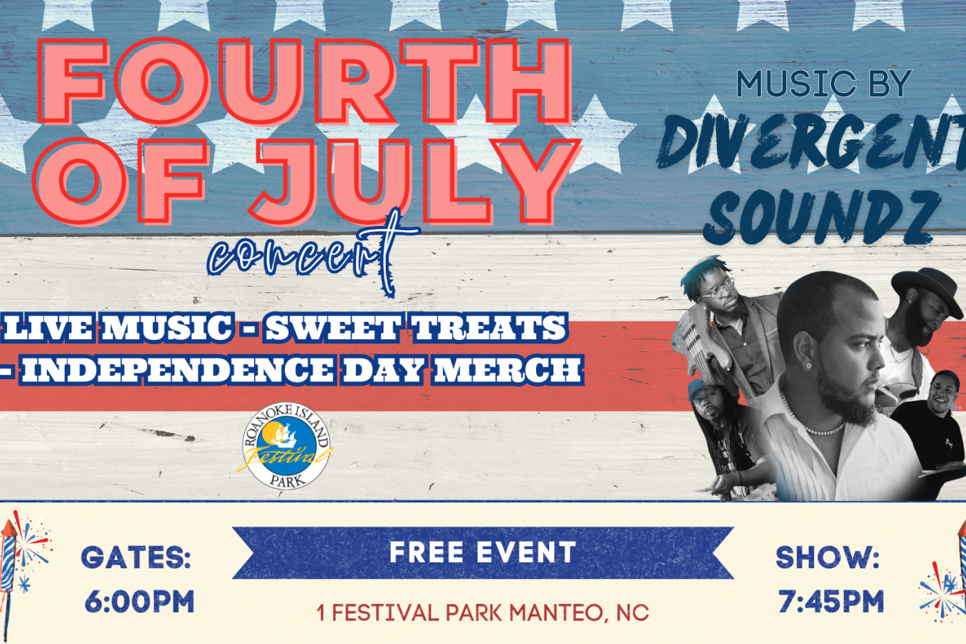 4th of July Concert | Roanoke Island