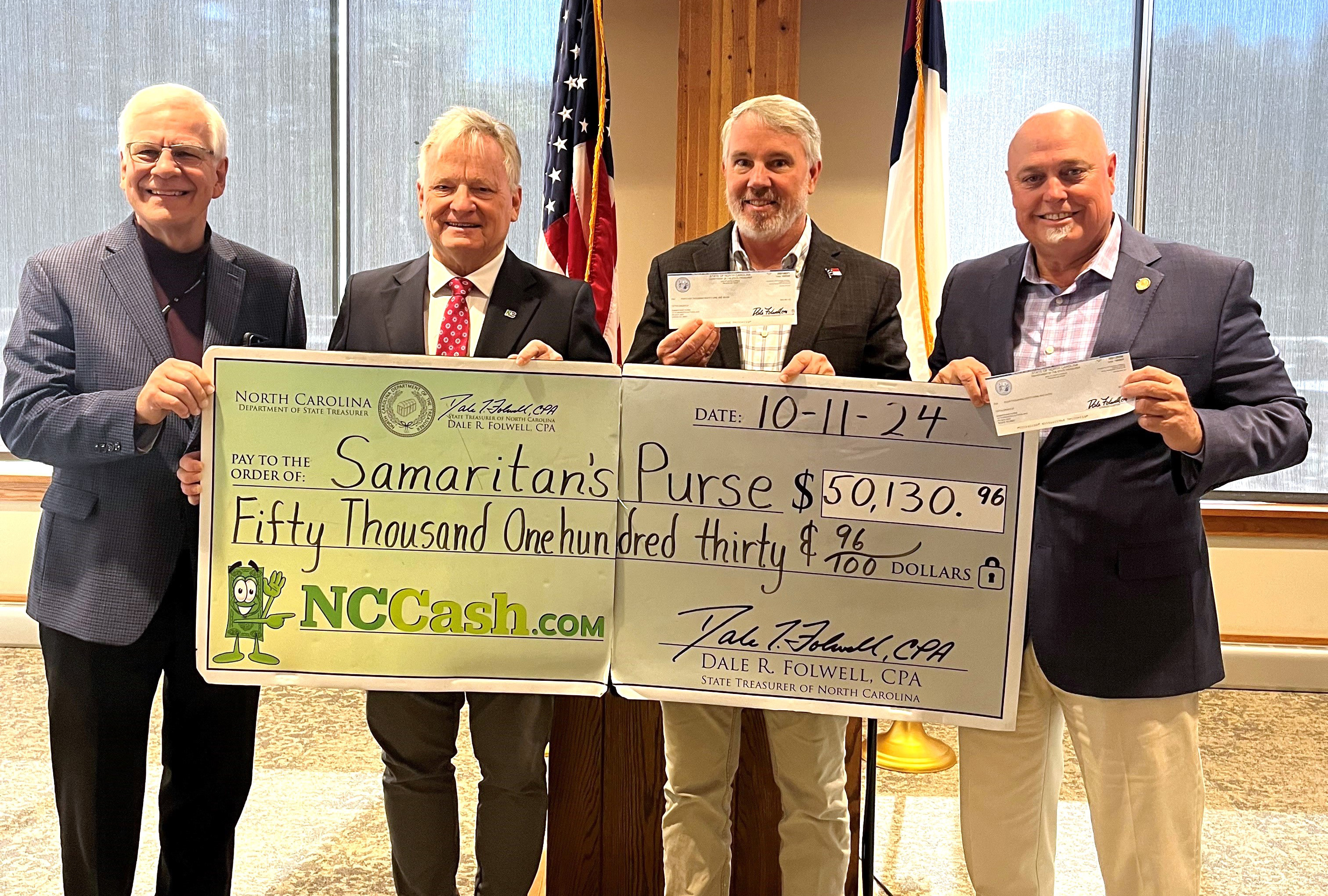 State Treasurer Dale R. Folwell Praises Samaritan’s Purse, Delivers ...